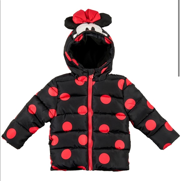 Disney | Jackets & Coats | Disney Minnie Mouse Puffer Jacket | Poshmark